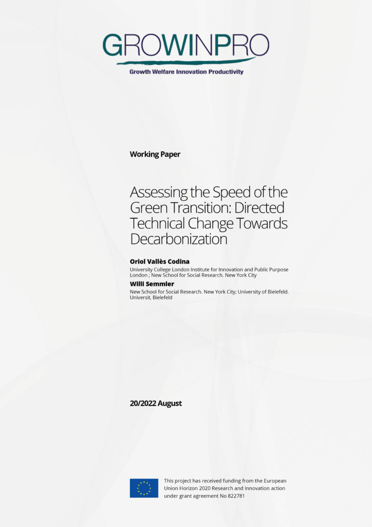 Assessing the Speed of the Green Transition: Directed Technical Change ...